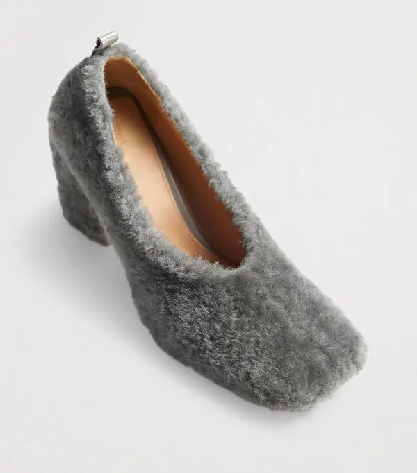 Bottega Veneta Shearling Allegra Pumps
