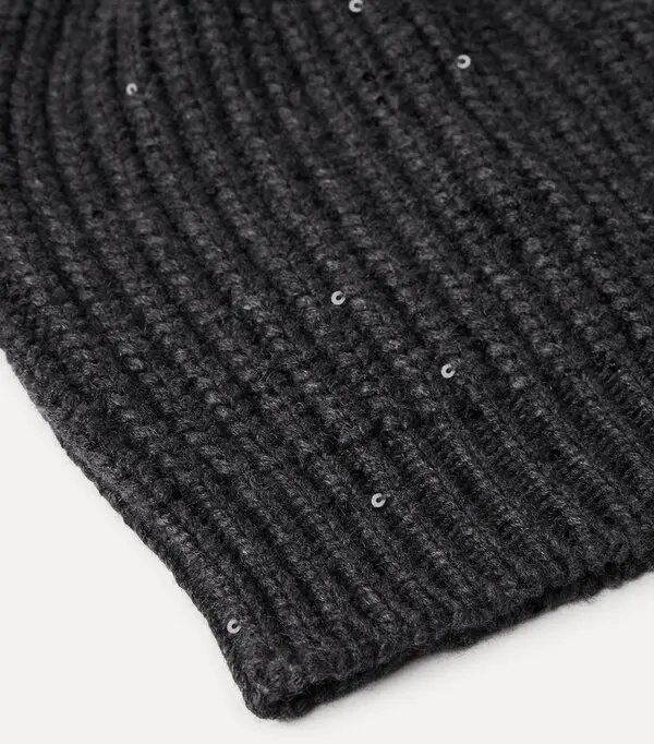Brunello Cucinelli Cashmere-silk Sequined Beanie