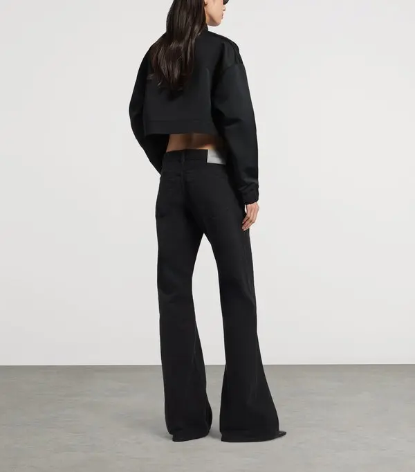 Balenciaga Technical Faille Cropped Track Jacket