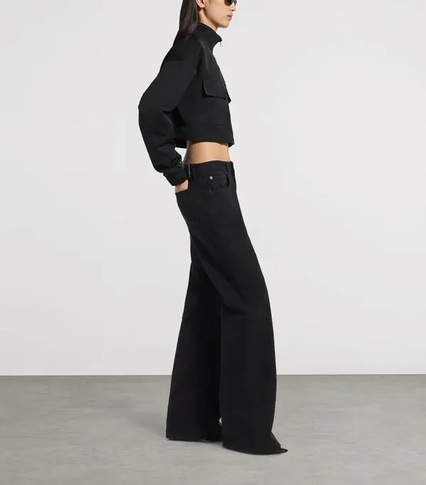 Balenciaga Technical Faille Cropped Track Jacket
