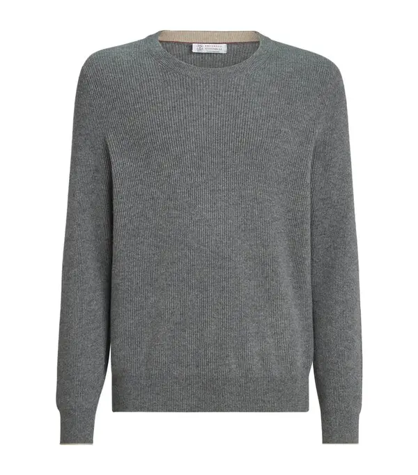 Brunello Cucinelli Cashmere Ribbed Sweater