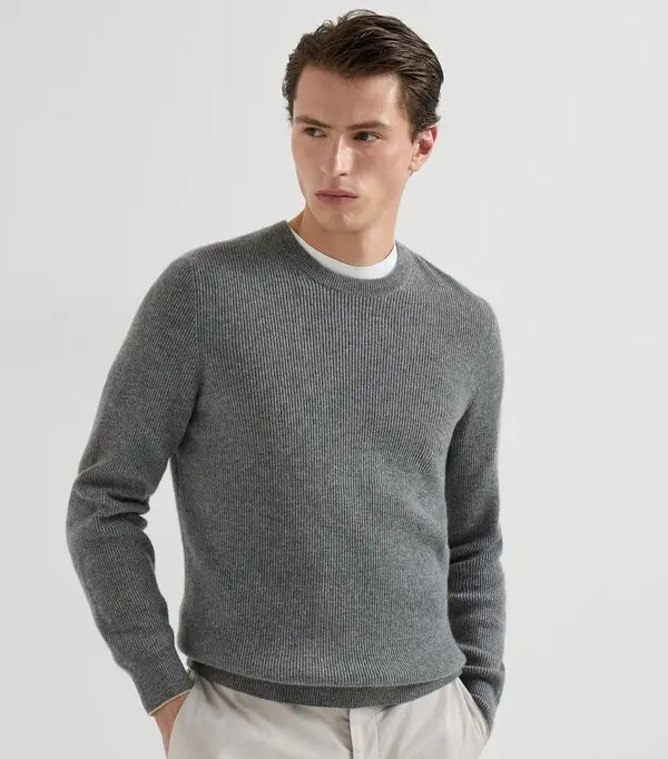 Brunello Cucinelli Cashmere Ribbed Sweater