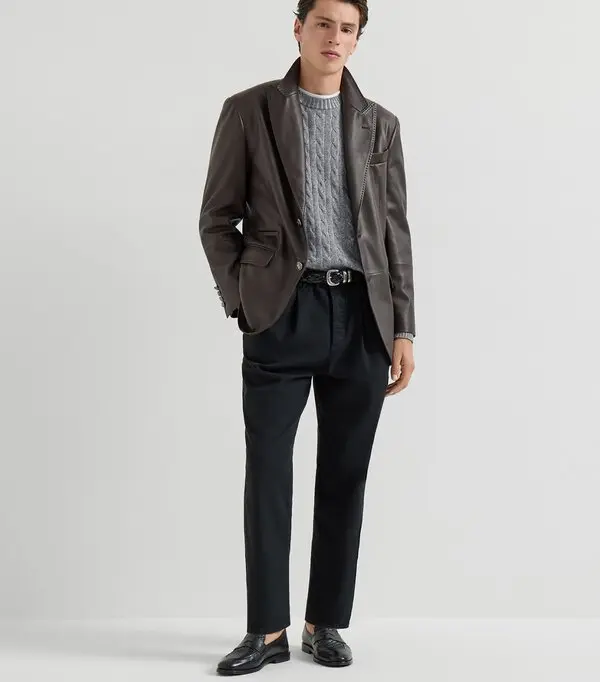 Brunello Cucinelli Cashmere Cable-knit Sweater - Grey