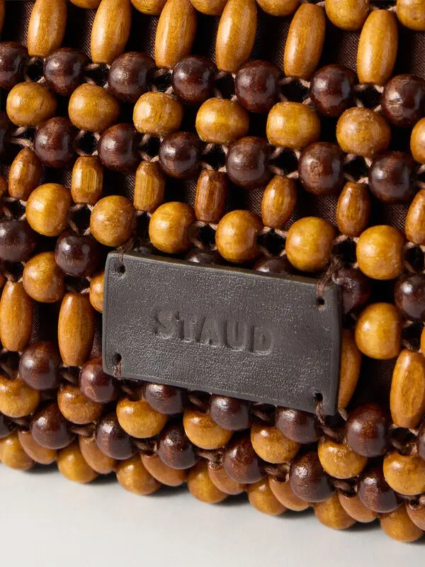 Staud Timmy Wooden-beaded Shoulder Bag