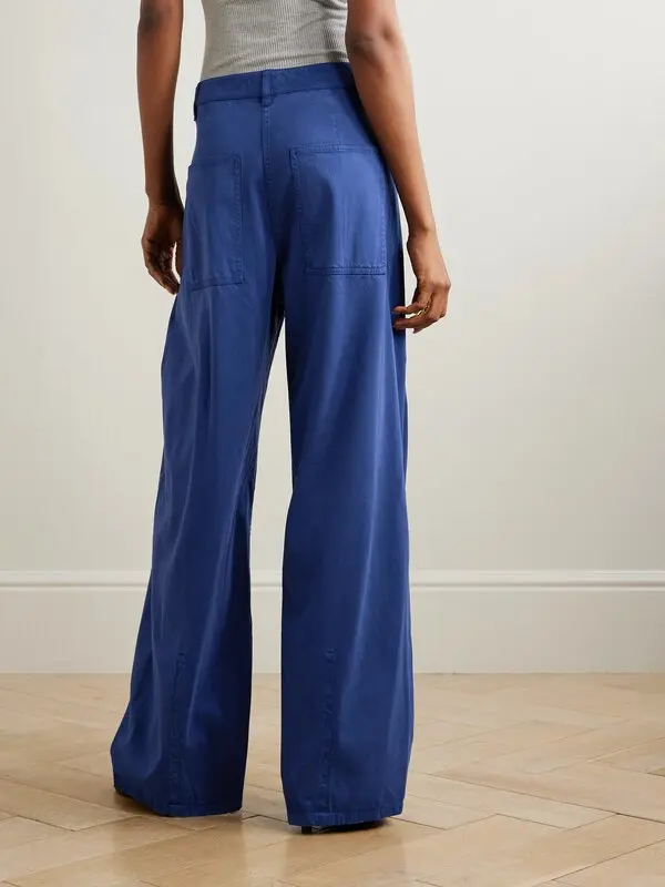 Tibi Sid Tencel™ Lyocell-blend Wide-leg Pants