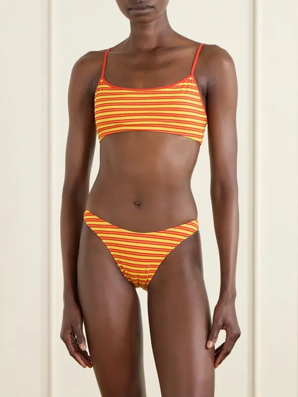 LIDO Striped Undici Bikini - Orange