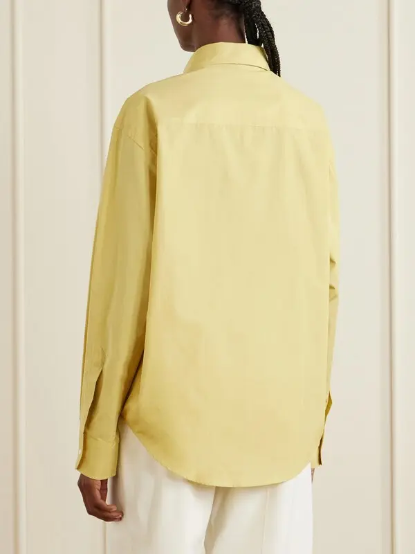 AMI Paris Cotton-poplin Shirt - Yellow