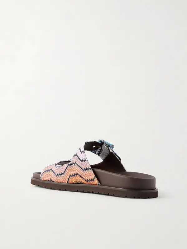 Missoni Clea Striped Woven Sandals