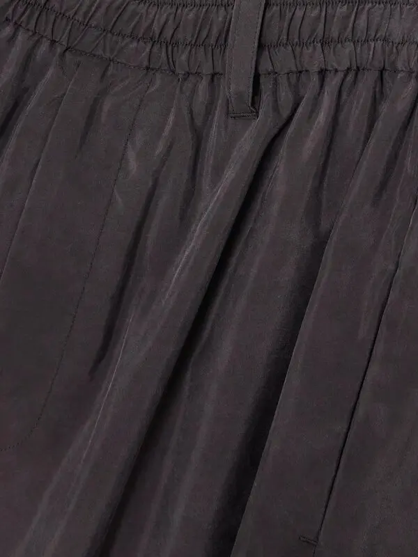 SSSTEIN Pleated Silk-blend Track Pants
