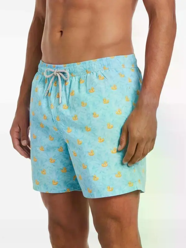 MC2 SAINT BARTH Printed Swim Shorts - Blue