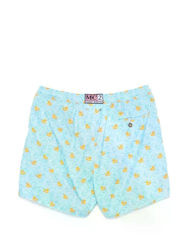 MC2 SAINT BARTH Printed Swim Shorts - Blue