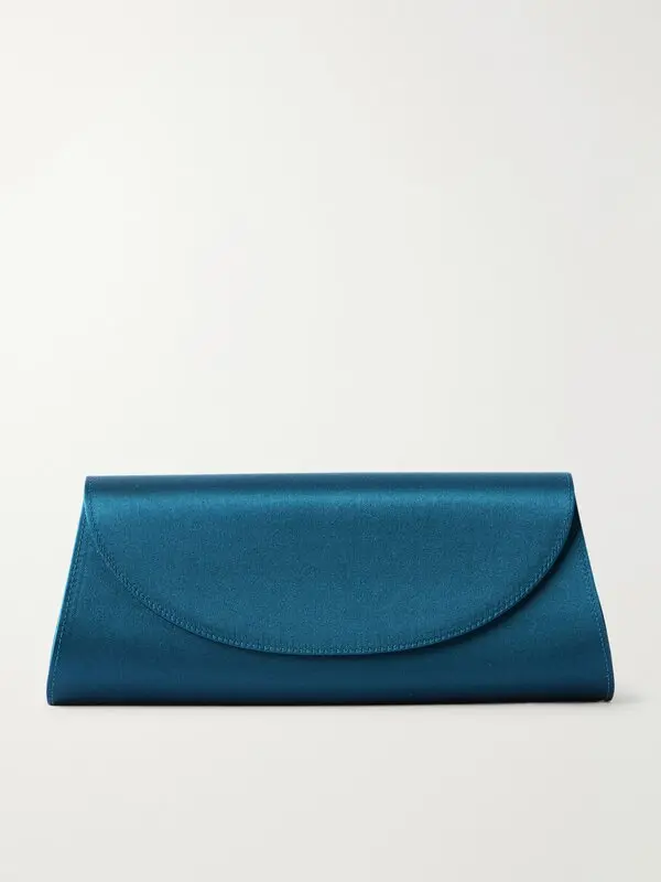 HUNTING SEASON Opera Satin Clutch - Blue