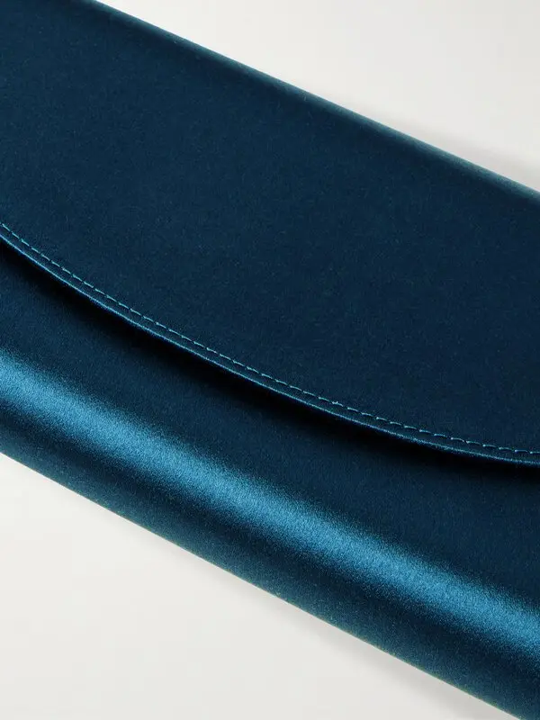 HUNTING SEASON Opera Satin Clutch - Blue