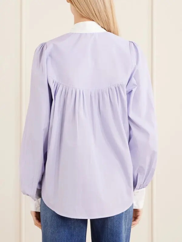 Maison Mayle Val D'isere Striped Cotton Blouse