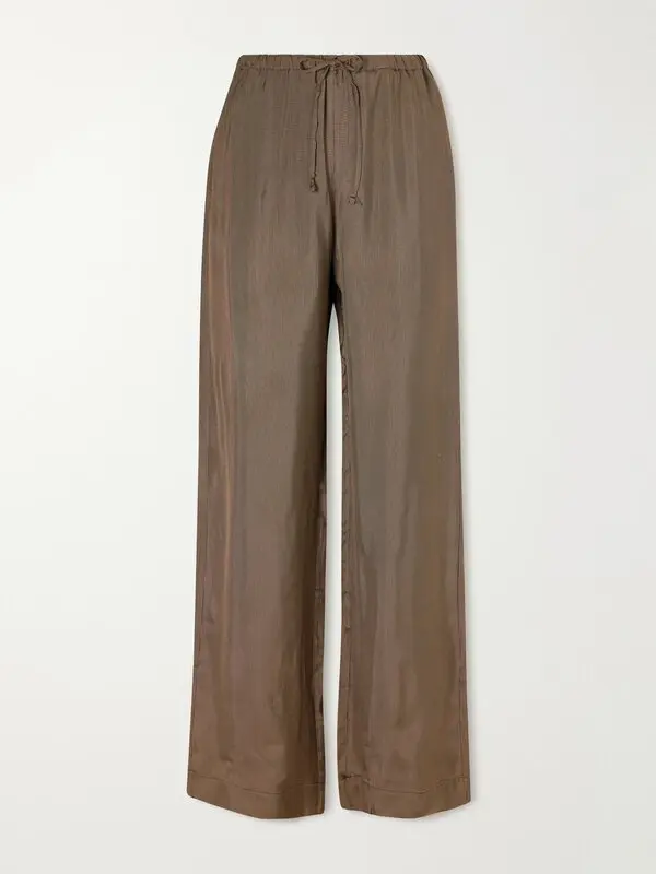 RÓHE Houndstooth Jersey Wide-leg Trousers