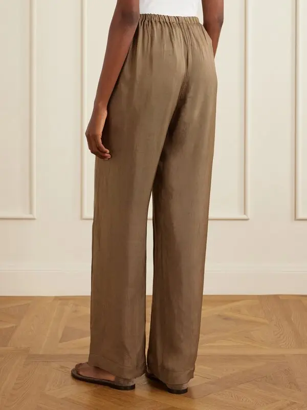 RÓHE Houndstooth Jersey Wide-leg Trousers