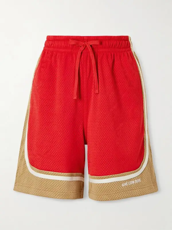 Aimé Leon Dore Mesh Athletic Shorts With Logo Embroidery