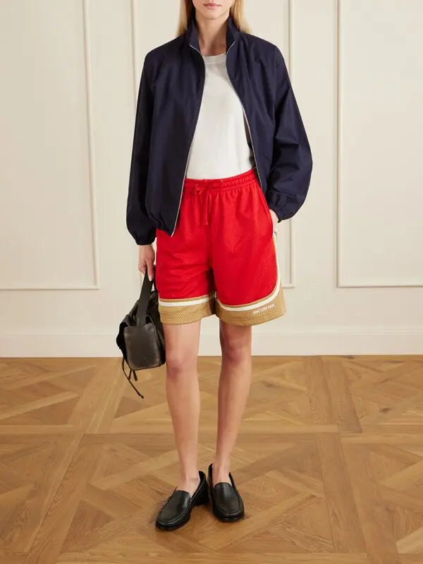 Aimé Leon Dore Mesh Athletic Shorts With Logo Embroidery