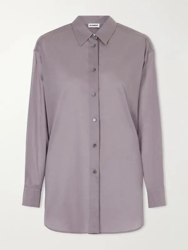 JIL SANDER Cotton-poplin Shirt