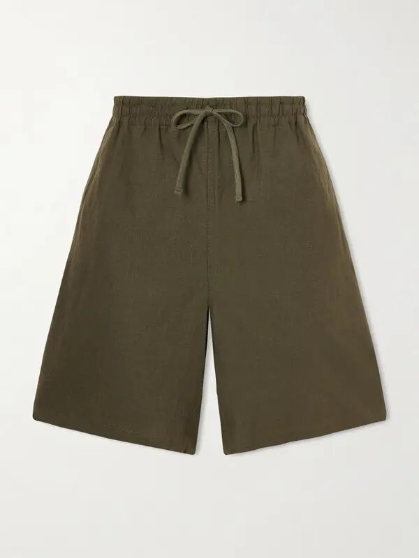 Aimé Leon Dore Linen Straight-leg Shorts