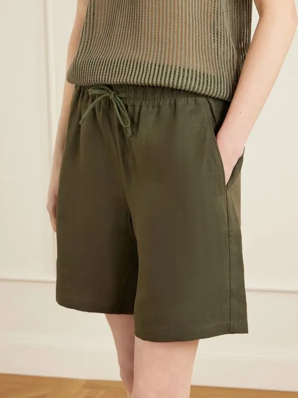 Aimé Leon Dore Linen Straight-leg Shorts