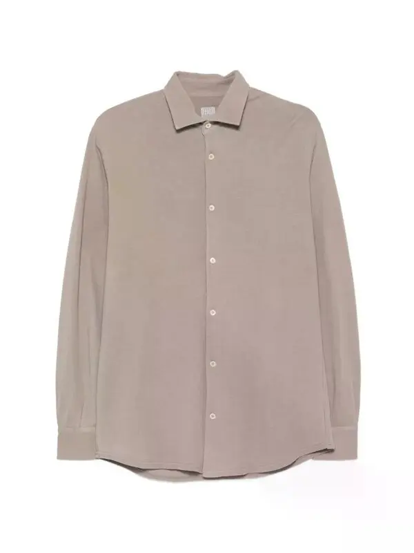 Fedeli Long-sleeve Shirt - Neutrals