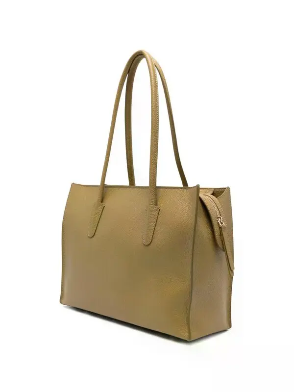 COCCINELLE Grained Leather Tote Bag