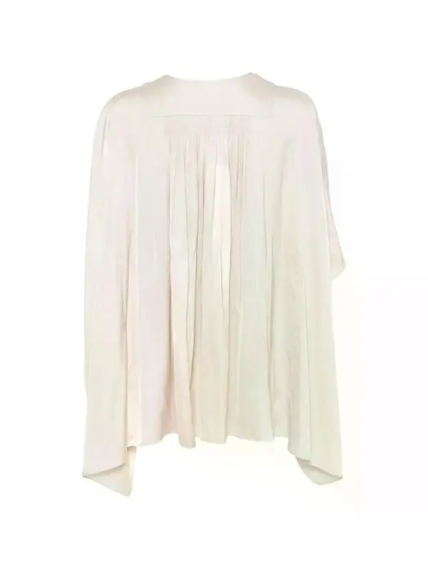 Barbara Bui Smocked Pleated Top