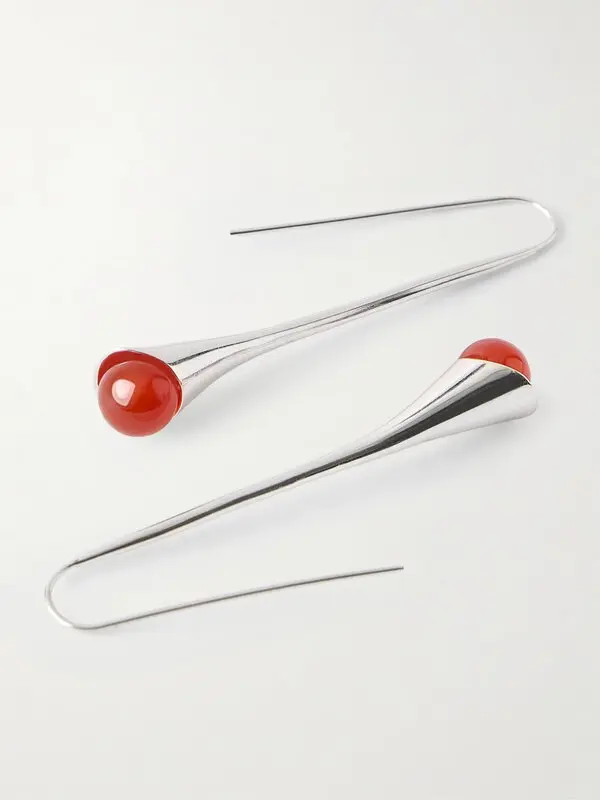 SOPHIE BUHAI Vienna Silver And Carnelian Dangle Earrings