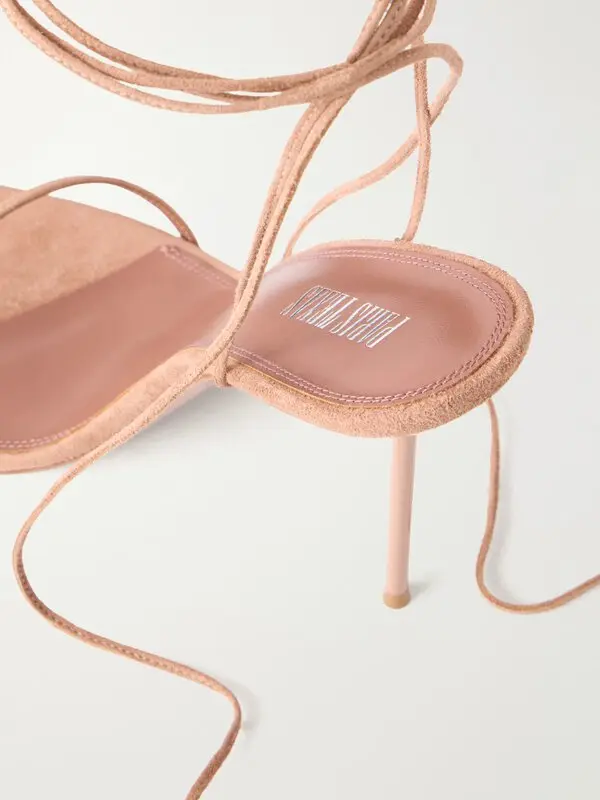 Paris Texas Lidia Suede Lace-up Sandals
