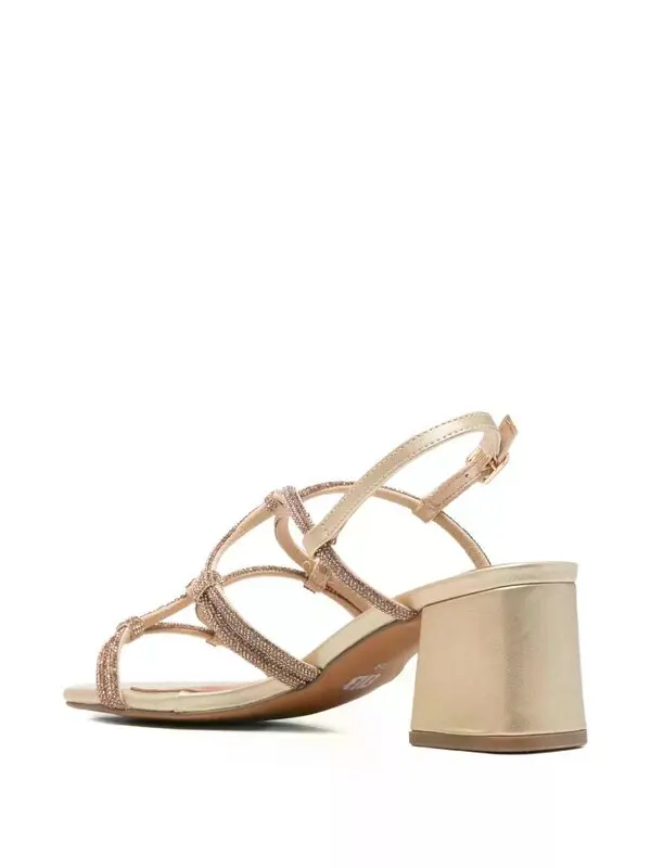 BIBI LOU Crystal-embellished Block Heel Sandals
