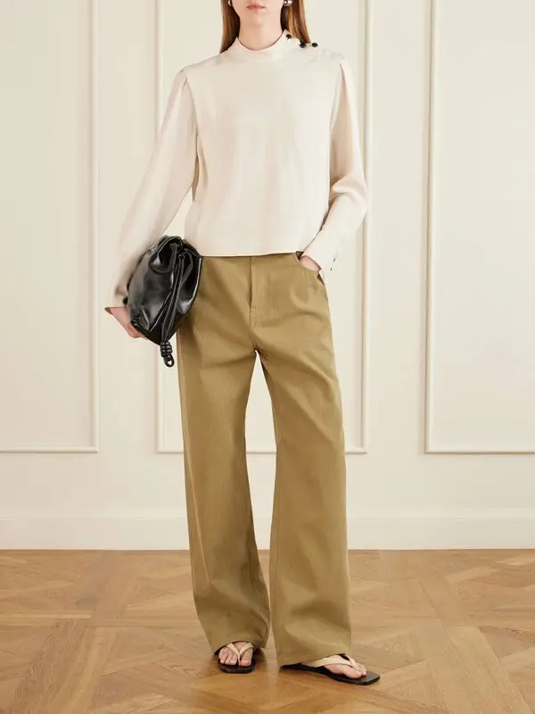 RÓHE High-rise Wide-leg Jeans
