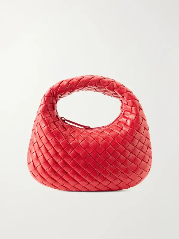 Bottega Veneta Baby Veneta Intrecciato Leather Tote - Red