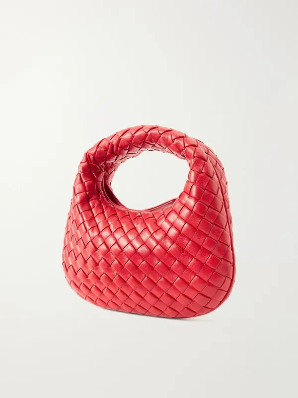 Bottega Veneta Baby Veneta Intrecciato Leather Tote - Red