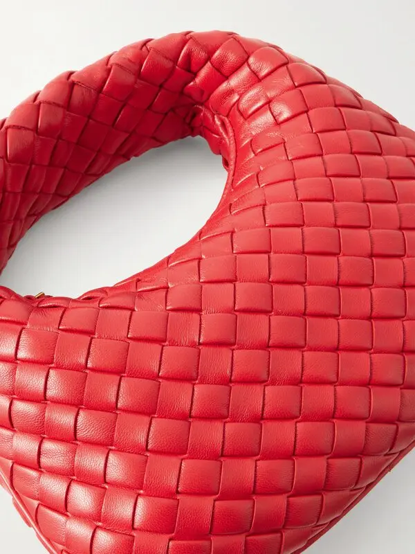 Bottega Veneta Baby Veneta Intrecciato Leather Tote - Red