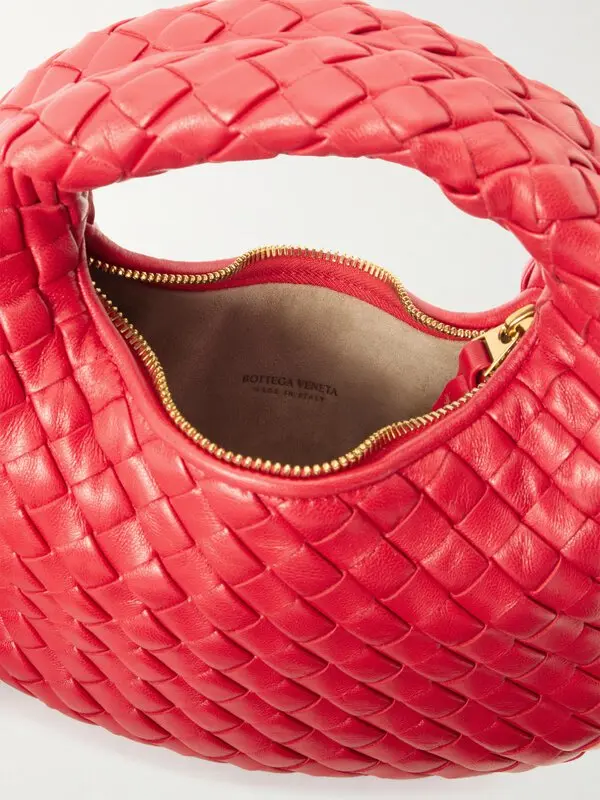Bottega Veneta Baby Veneta Intrecciato Leather Tote - Red