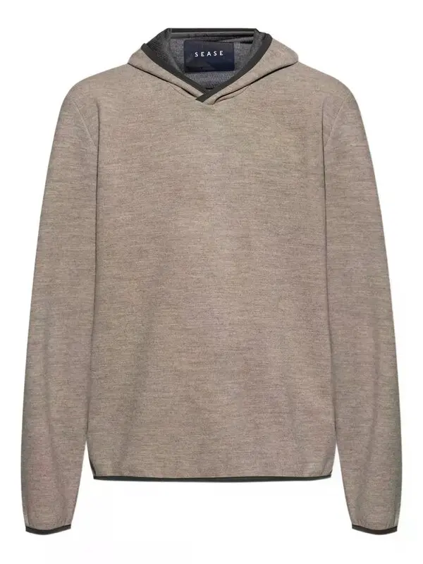Sease Trimmed-edges Wool Hoodie