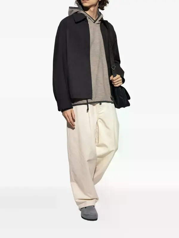 Sease Trimmed-edges Wool Hoodie