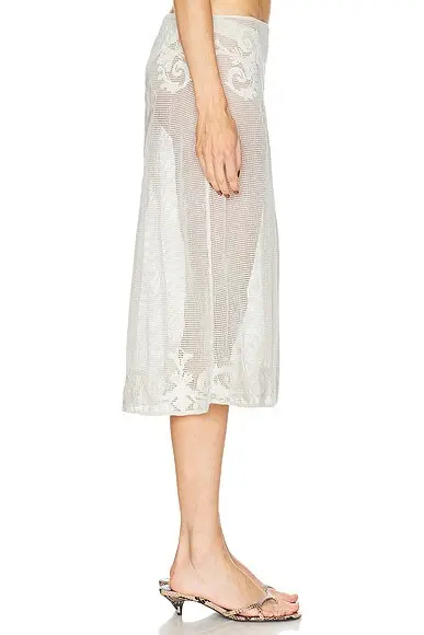 L'academie Fallon Midi Skirt
