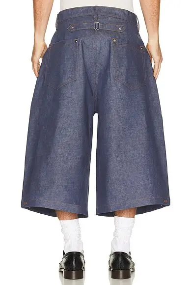 ART COMMUNITY Diptych Japanese Denim Jorts