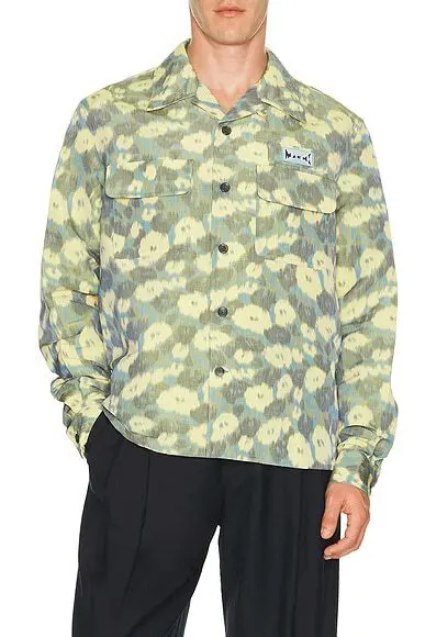 Marni Floral Double Pocket Button Down Shirt