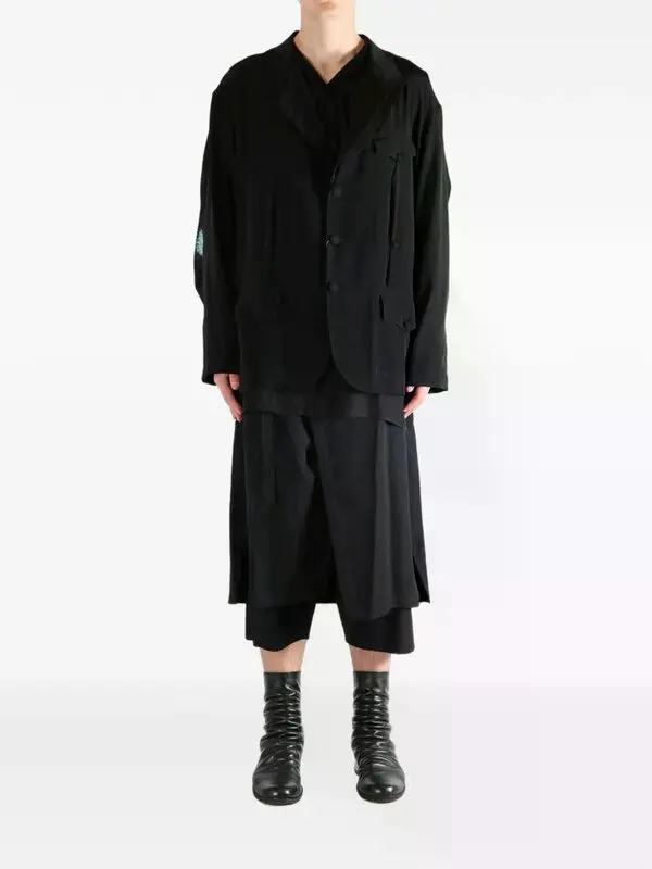 Yohji Yamamoto Graphic-print Silk Shirt