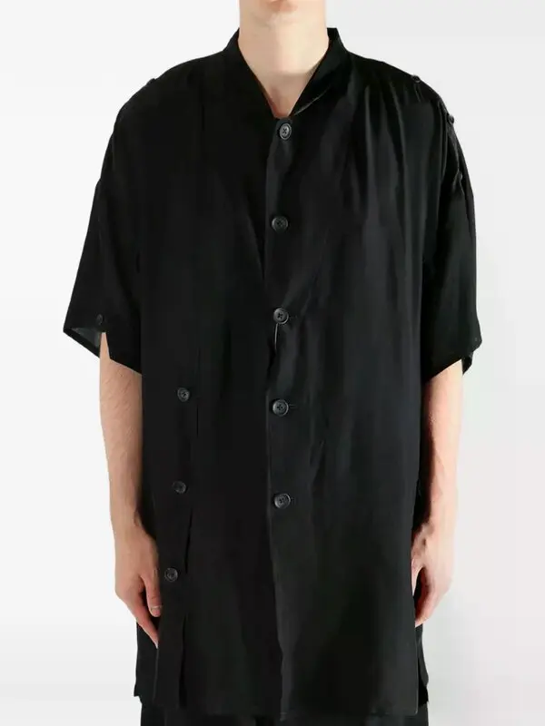 Yohji Yamamoto Graphic-print Silk Shirt