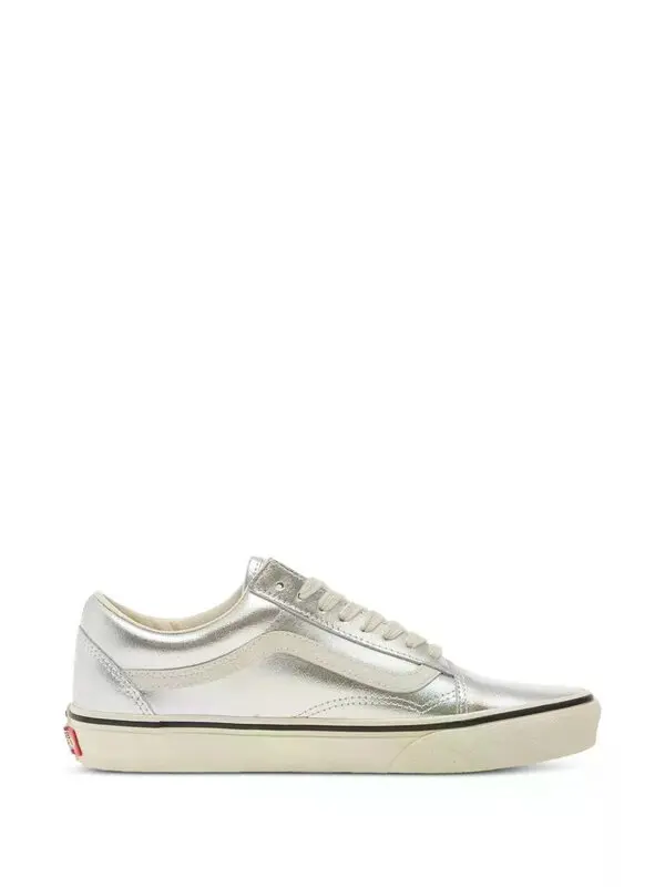 VANS Old Skool Metallic-effect Sneakers - Silver