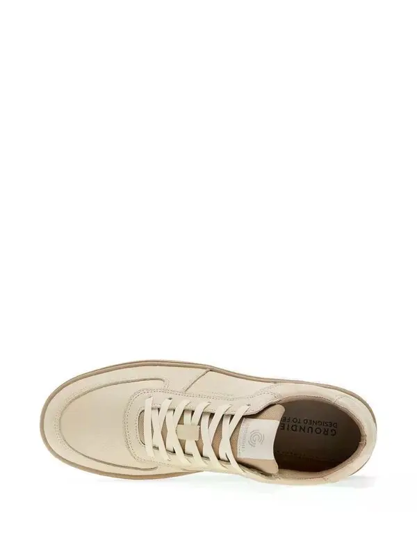 GROUNDIES Hampton 2.0 Pebbled-leather Sneakers