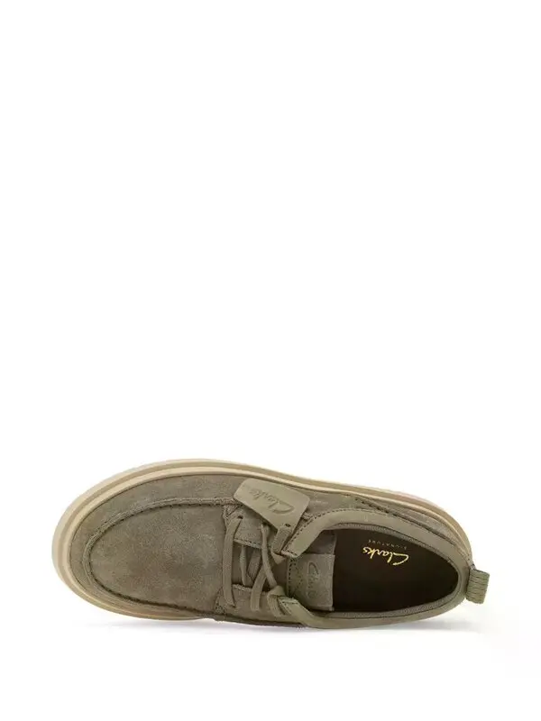 Clarks Polden Suede Lace-up Sneakers