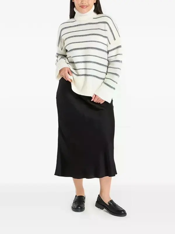 SAMSOE SAMSOE Striped Roll-neck Sweater