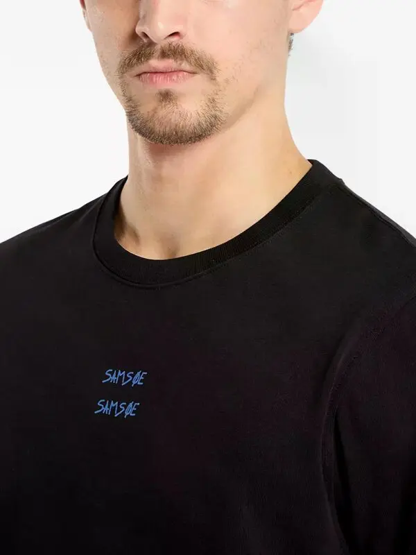 SAMSOE SAMSOE Graphic-print T-shirt - Black