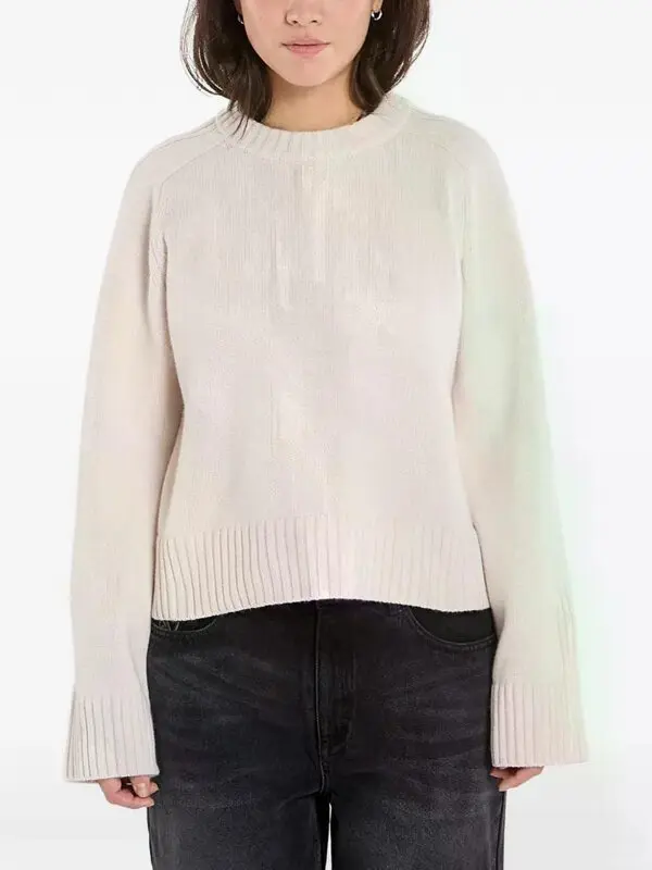 SAMSOE SAMSOE Ribbed Raglan-sleeve Sweater