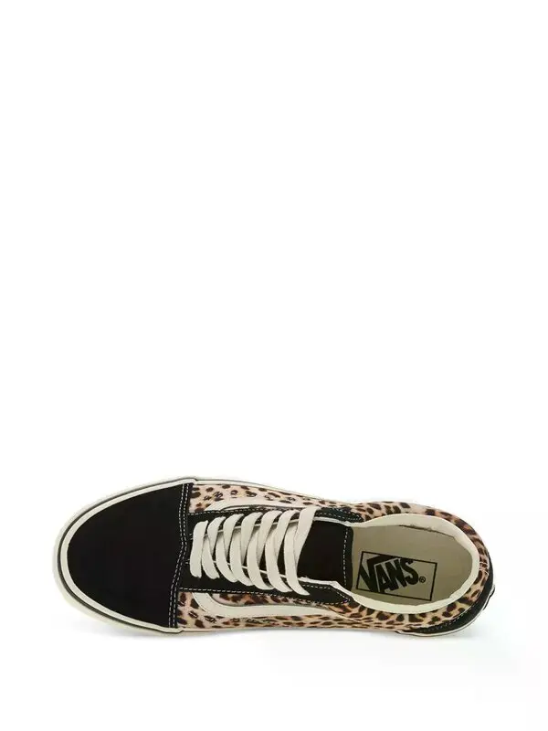 VANS Old Skool Leopard-print Sneakers - Black